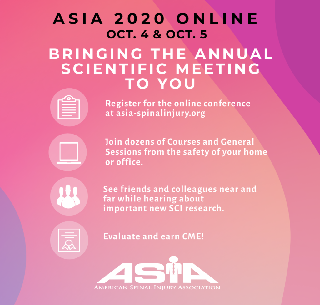 2020 Meeting register - American Spinal Injury Association