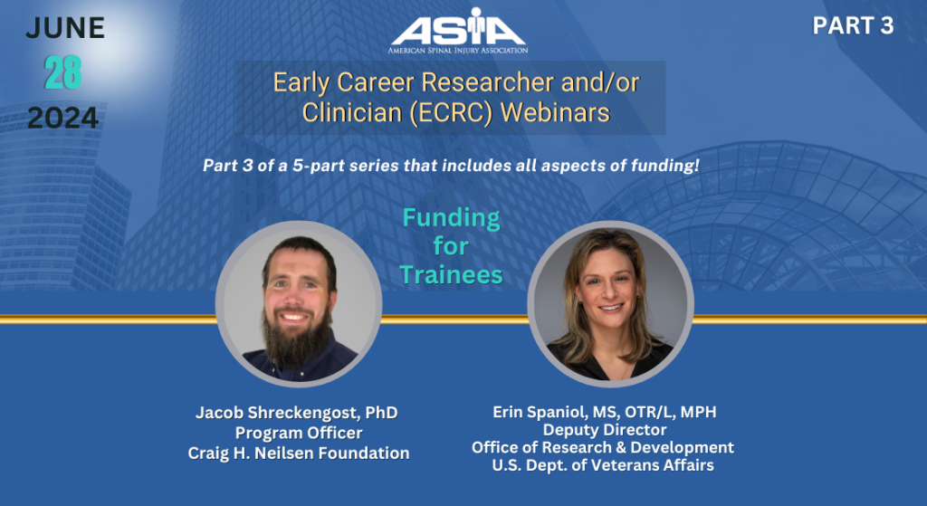 2024 ECRC Webinar Series: Meet the Funders - American Spinal Injury ...